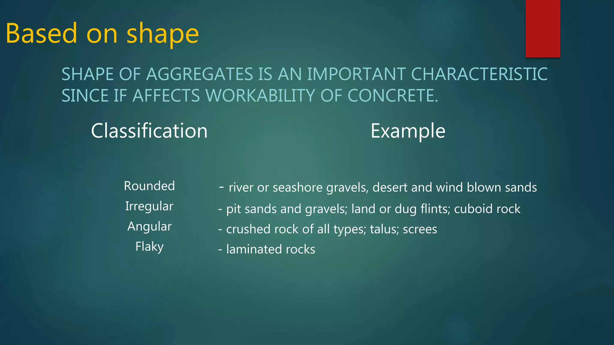 CLASSIFICATION OF AGRREGATES | PPT