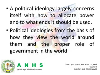 2nd week political ideologies | PPTX