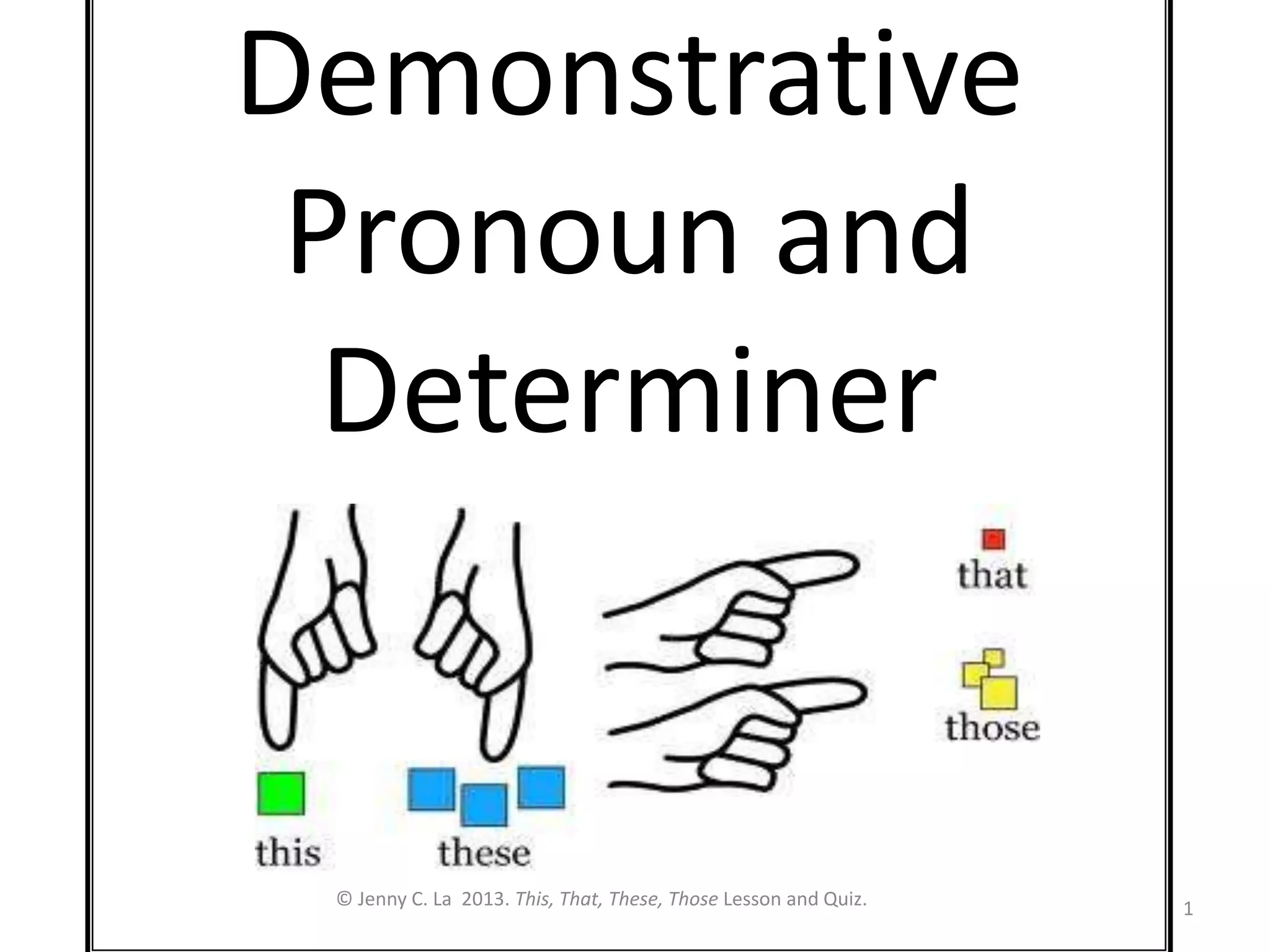 Demonstrative Pronoun and determiner.pptx