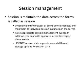Dotnet- An overview of ASP.NET & ADO.NET- Mazenet solution | PPTX