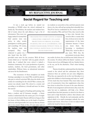 Social Regards in Teaching and Learning | PDF
