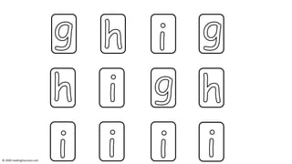 Teaching kids letter names and sounds video 2 (letters f,g,h,i,j) | PDF