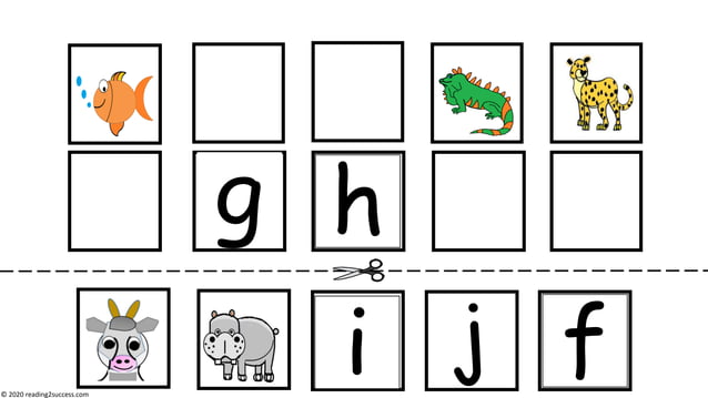 Teaching kids letter names and sounds video 2 (letters f,g,h,i,j) | PDF