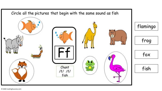 Teaching kids letter names and sounds video 2 (letters f,g,h,i,j) | PDF