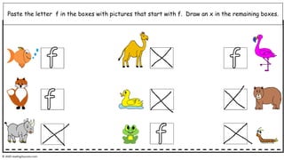 Teaching kids letter names and sounds video 2 (letters f,g,h,i,j) | PDF