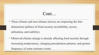Food Security and Nutrition resilience food system | PPTX | Agriculture ...