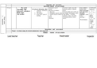 Yearly planning MS2 | DOCX