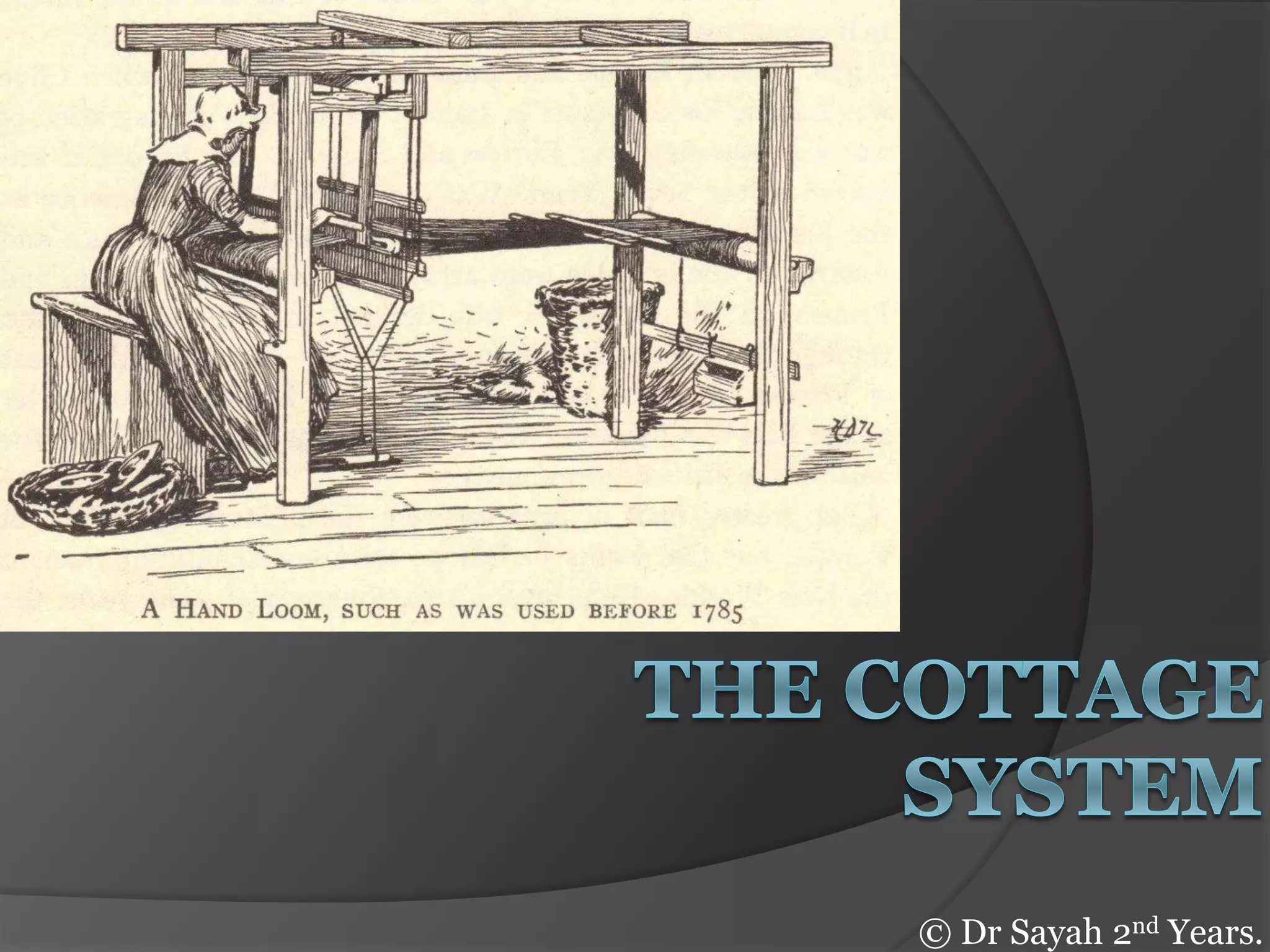 cottage industry in pre industrial britain | PPTX