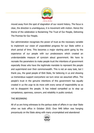 2nd Year Anniversary Speech | PDF