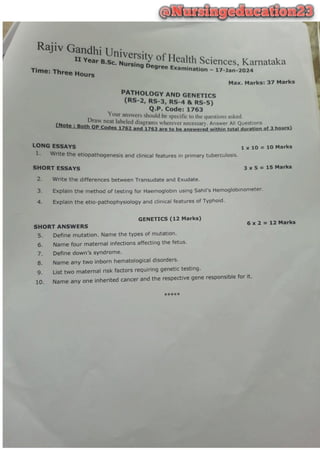 2ND YEAR B.SC NURSING 2K24 JANUARY QUESTION PAPER .pdf