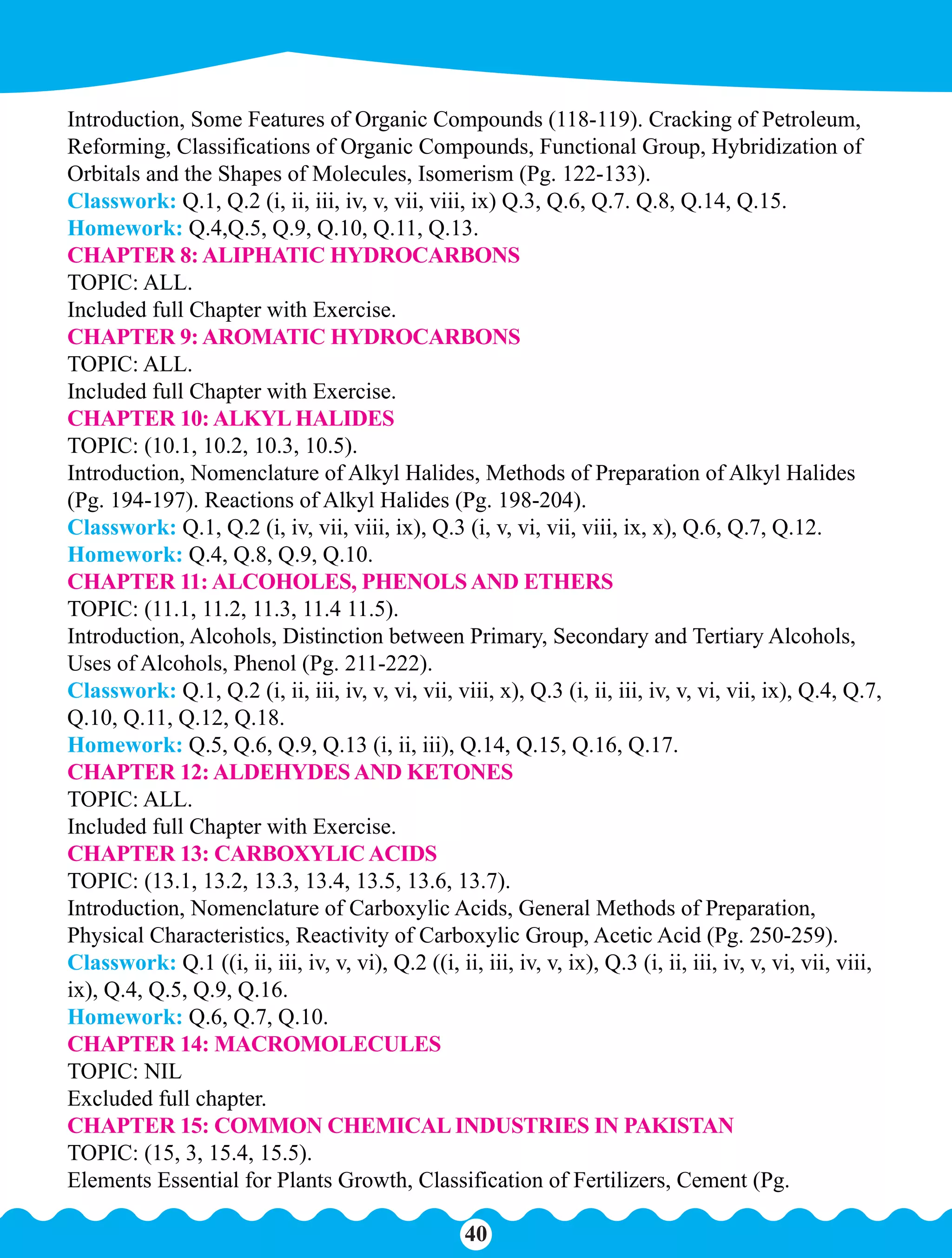 2nd year smart syllabus punjab boards (1) | PDF