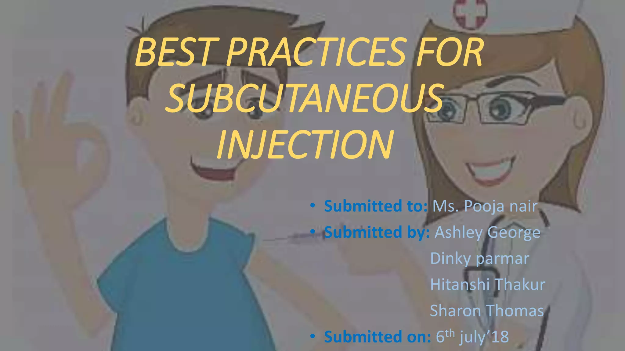 Subcutaneous Injection Pptx