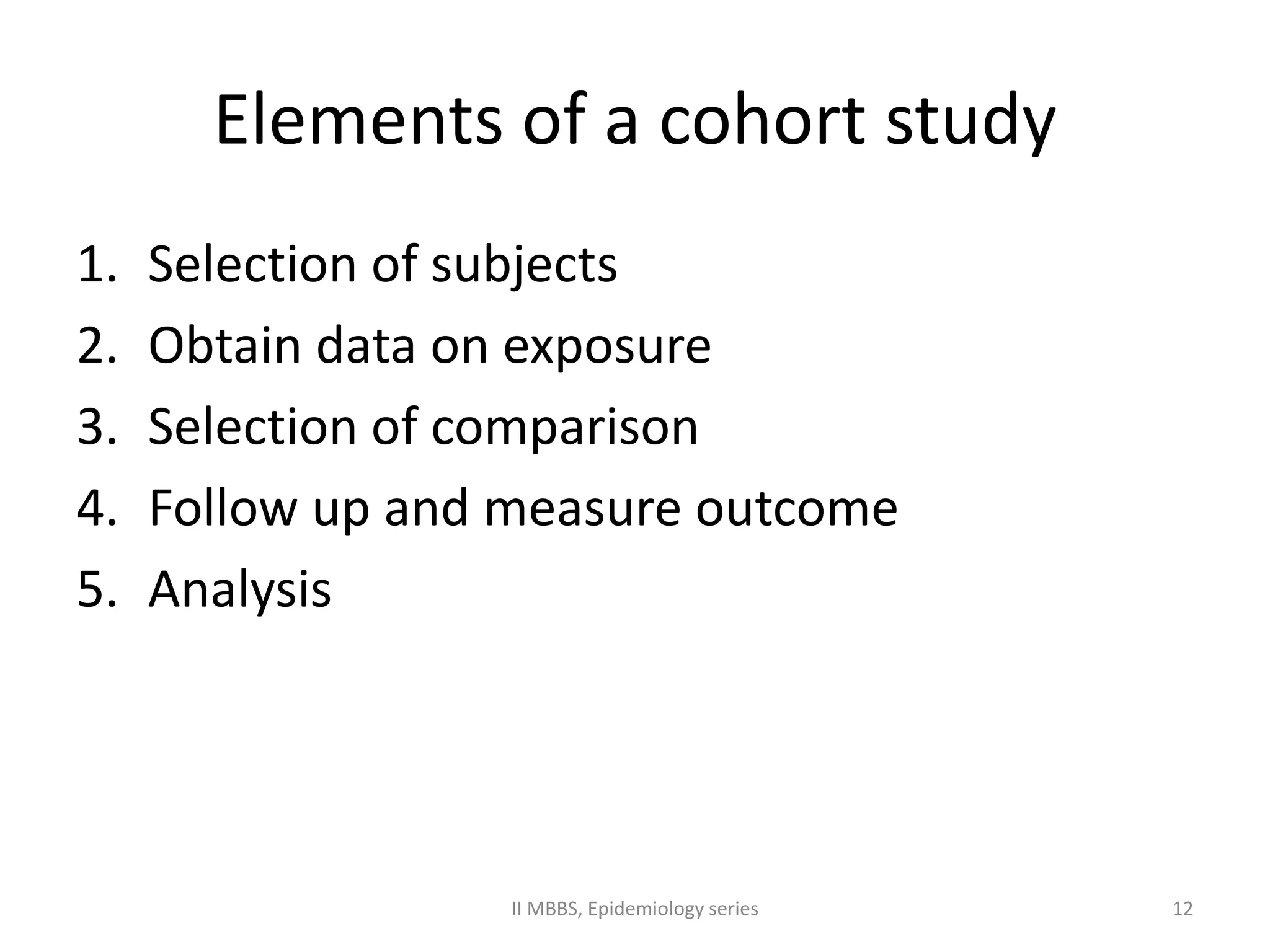 Cohort study - basics | PPTX
