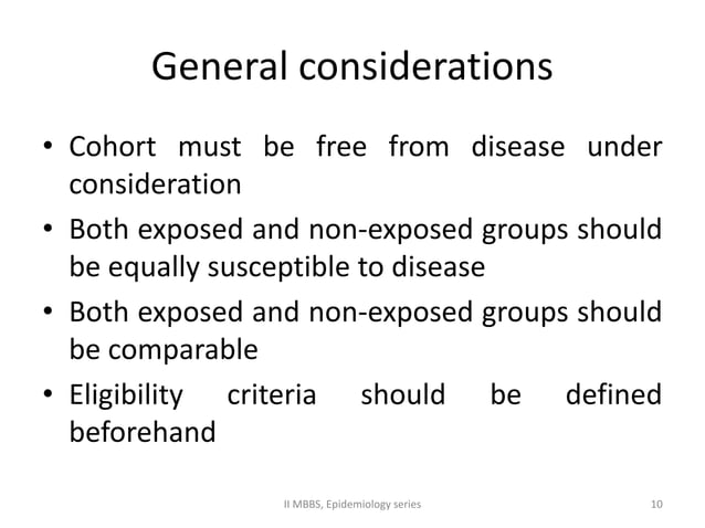 Cohort study - basics | PPTX