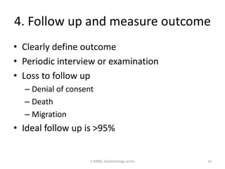 Cohort study - basics | PPTX