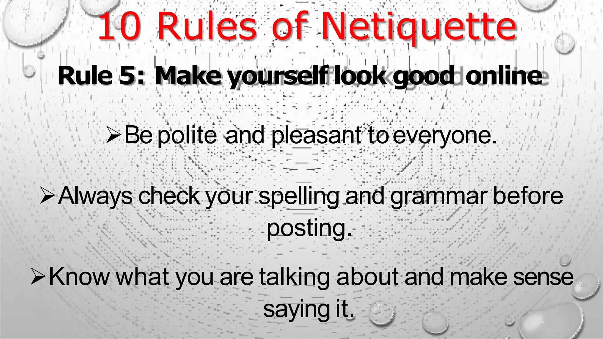 online safety, security and rules of netiquette | PPT
