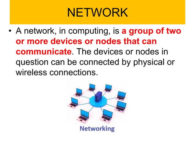 NETWORK FUNDAMENTALS, CLASS X, 402 , CBSE | PPT | Internet | Computing