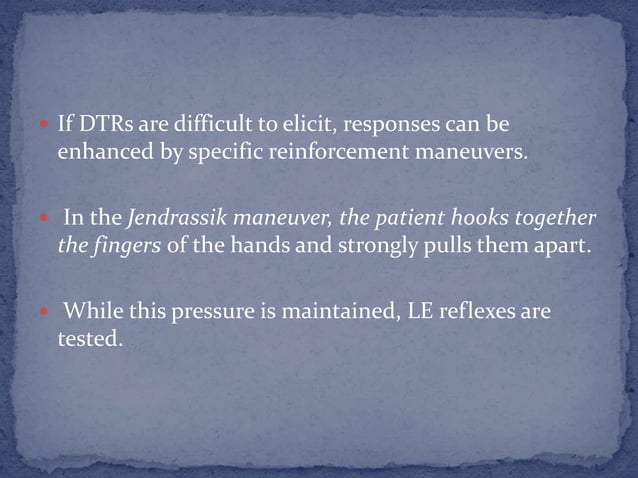Muscle tone and Deep tendon reflex assessment | PPTX