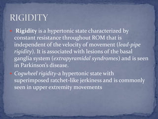 Muscle tone and Deep tendon reflex assessment | PPTX