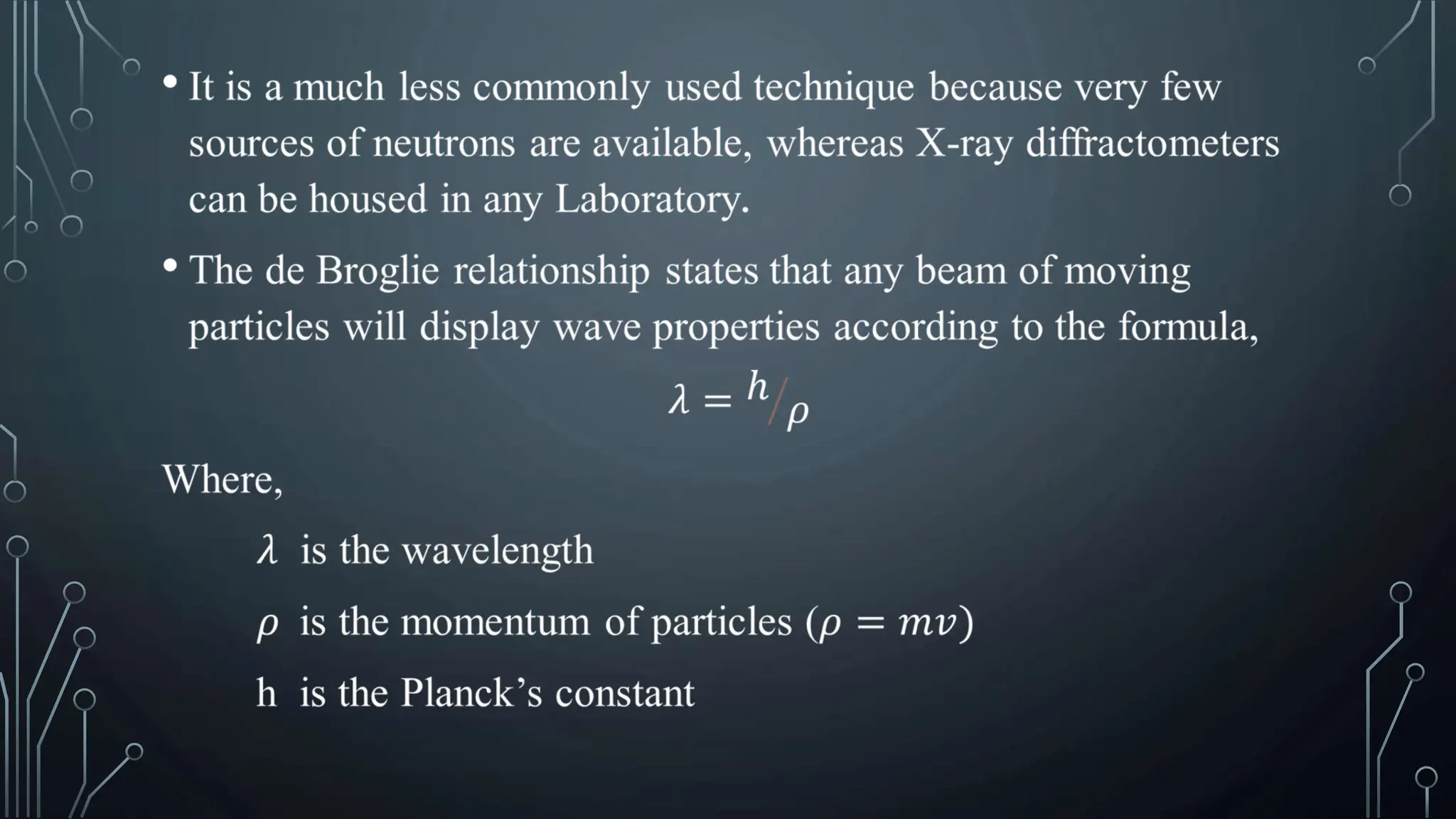 NEUTRON DIFFRACTION METHOD techniques .pptx