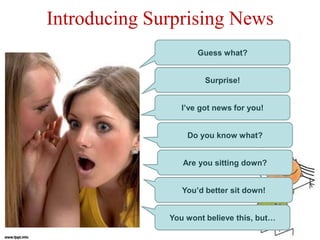 2 news item speaking speaking surprise | PPTX | Celebrity Relationships | Pop Culture