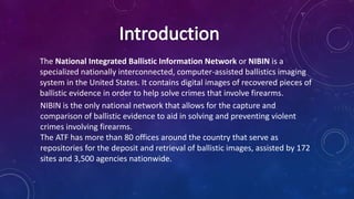 NIBIN | PPTX | Arms & Ammunition | Sensitive Topics