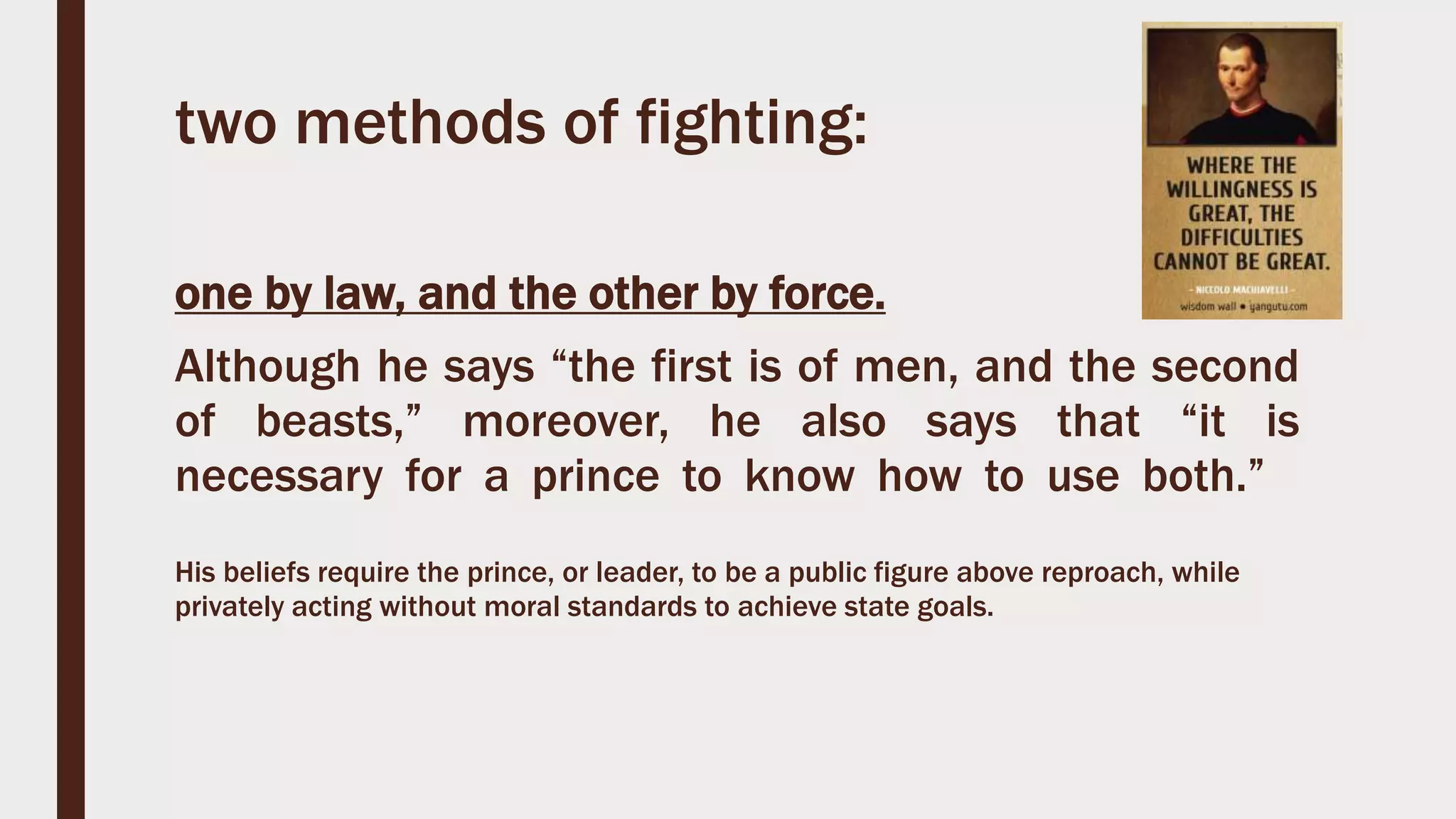 Niccolo Machiavelli Political Thought | PPTX