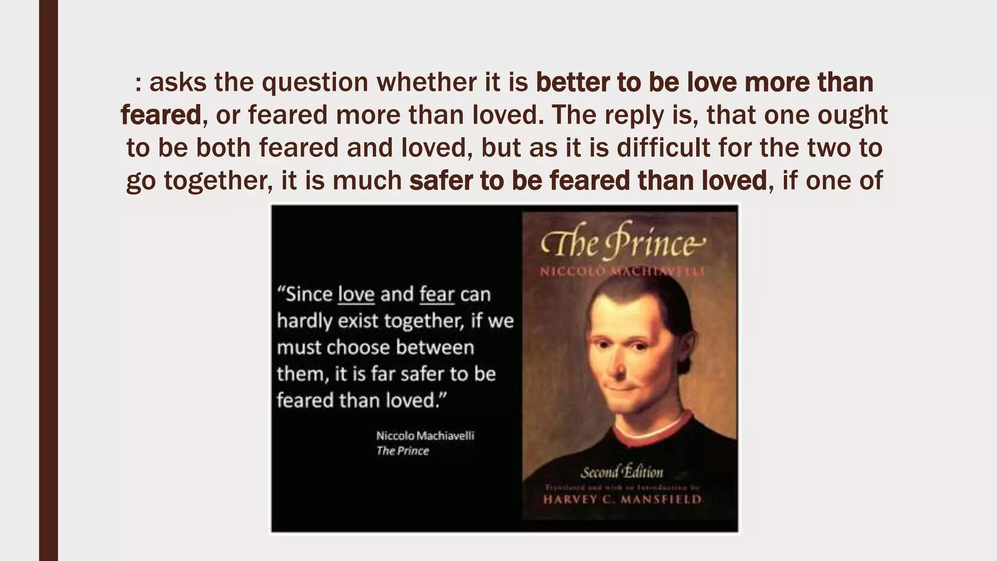 Niccolo Machiavelli Political Thought | PPTX