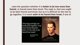 Niccolo Machiavelli Political Thought | PPTX