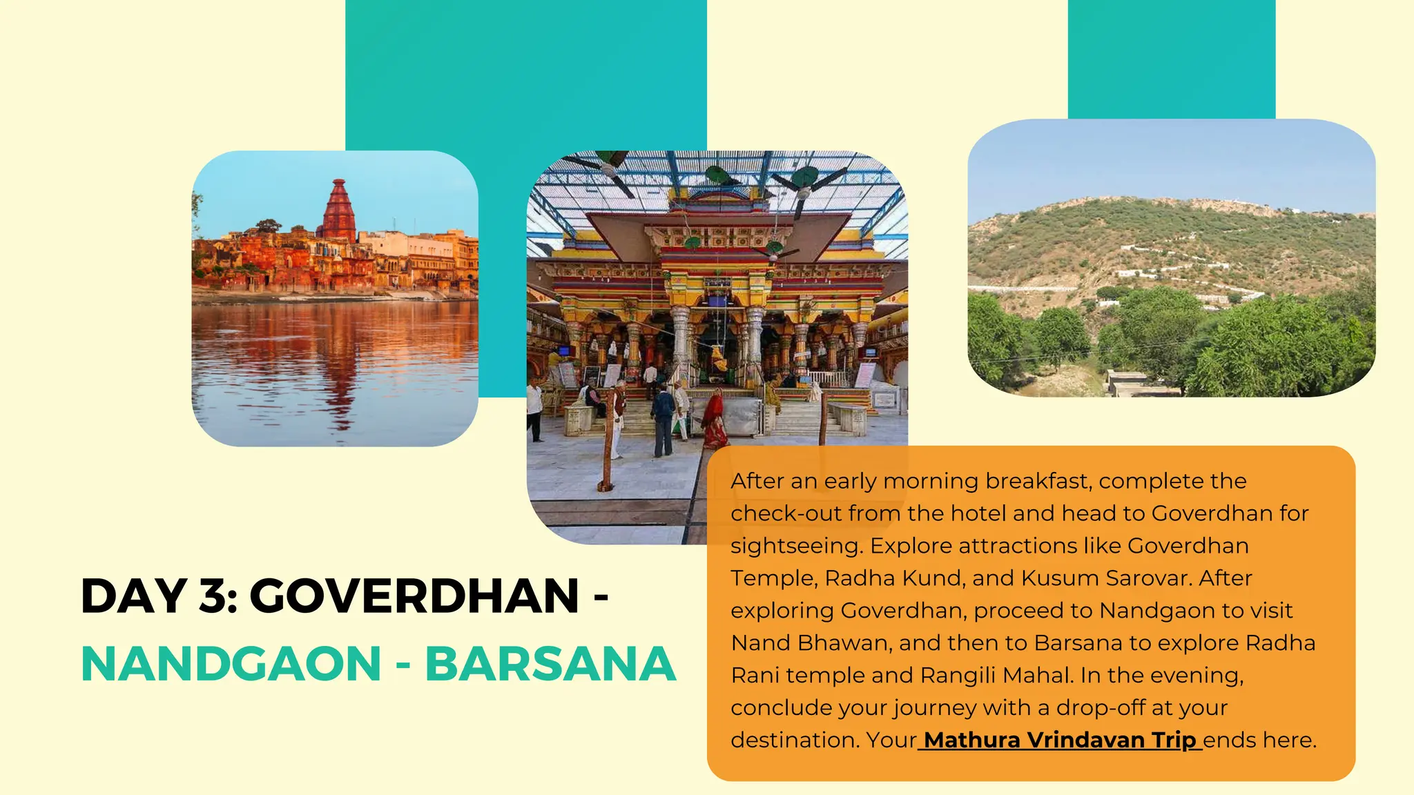 2 Night 3 Days Mathura Vrindavan Pilgrimage Tour | PDF