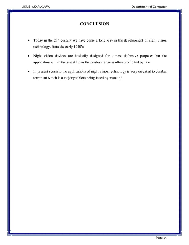 2 night vision report final (night vision technology) | PDF