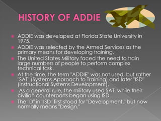 ISD: Addie Presentation | PPT