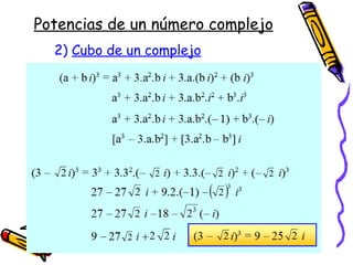 Números Complejos (Operaciones en forma binómica) | PPT