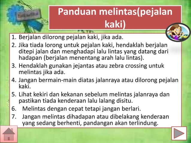 nota panduan keselamatan jalan raya | PPTX