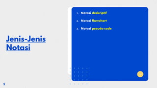 Algoritma dan Struktur Data (Python) - Notasi Algoritmik | PDF