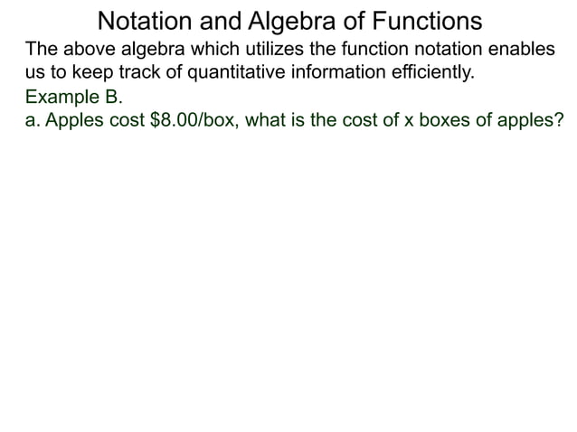 52 notation and algebra of functions | PPT
