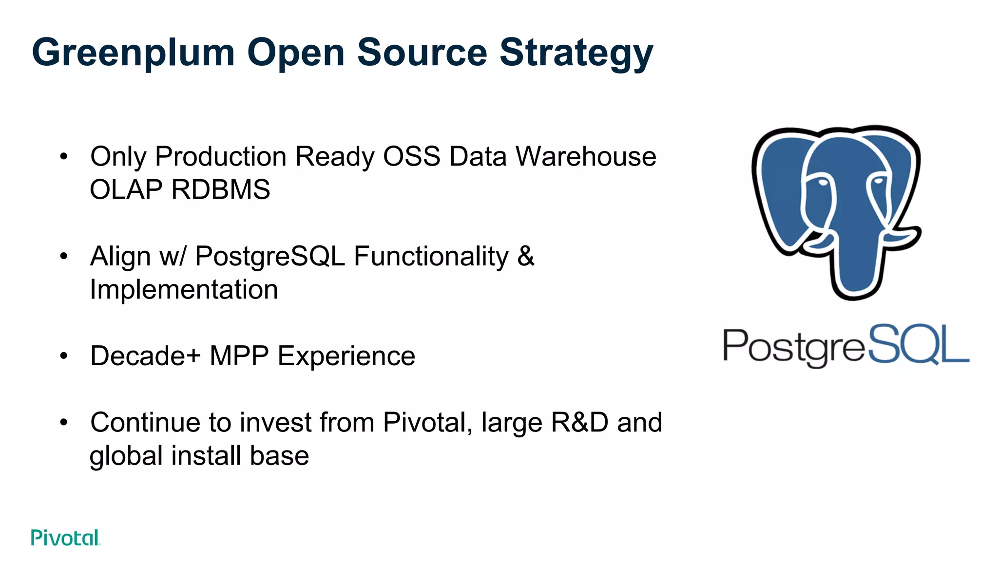 Greenplum Roadmap | PDF