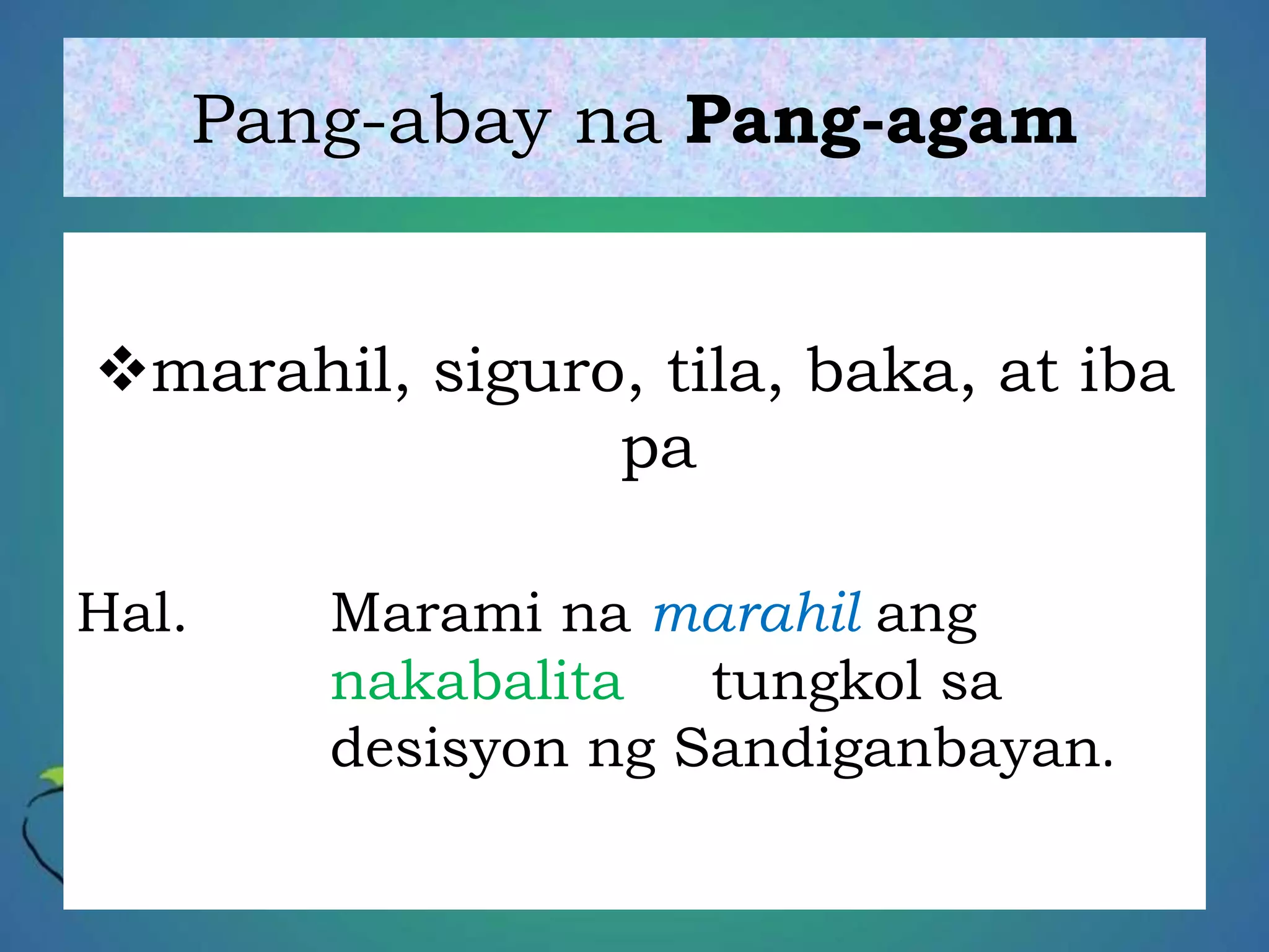 Pang-abay | PPTX