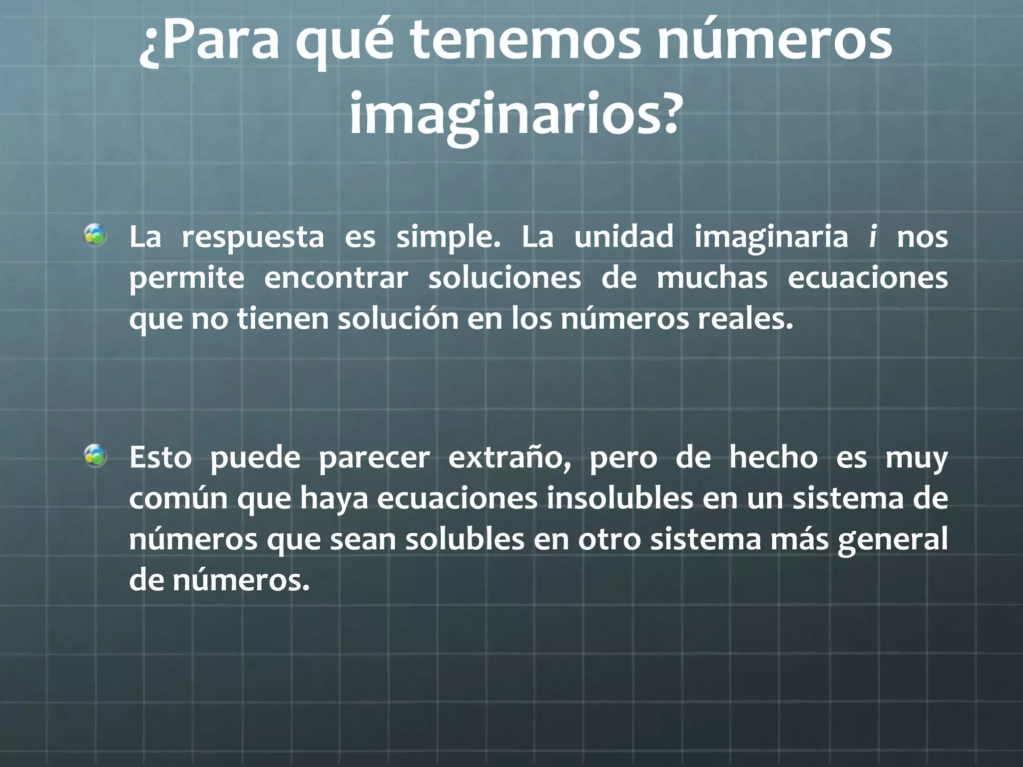 2 números imaginarios | PPTX