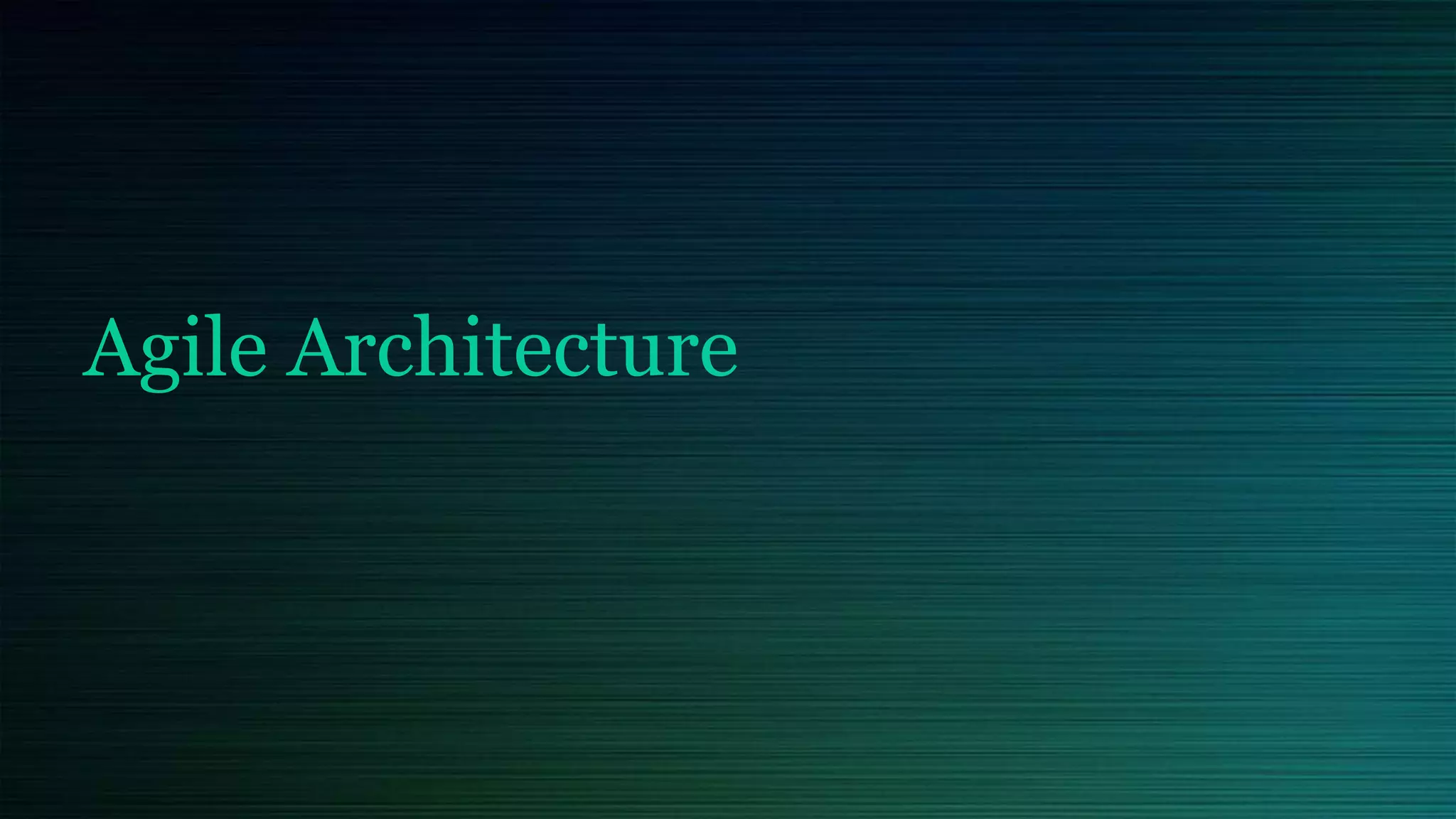 The role of the architect in agile | PPT