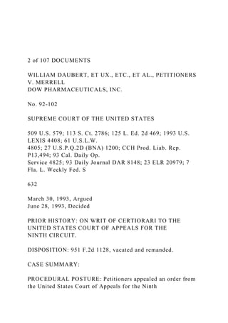 2 of 107 DOCUMENTSWILLIAM DAUBERT, ET UX., ETC., ET AL., P.docx