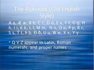 Old English Literature | PPTX