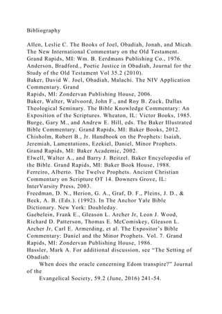 2Old Testament Interpretive Commentary of Jonah --Overview.docx