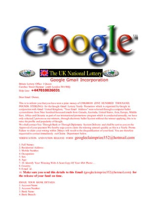 UK national Lottery | PDF