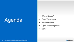 OpenStack and NetApp - Chen Reuven - OpenStack Day Israel 2017 | PPT