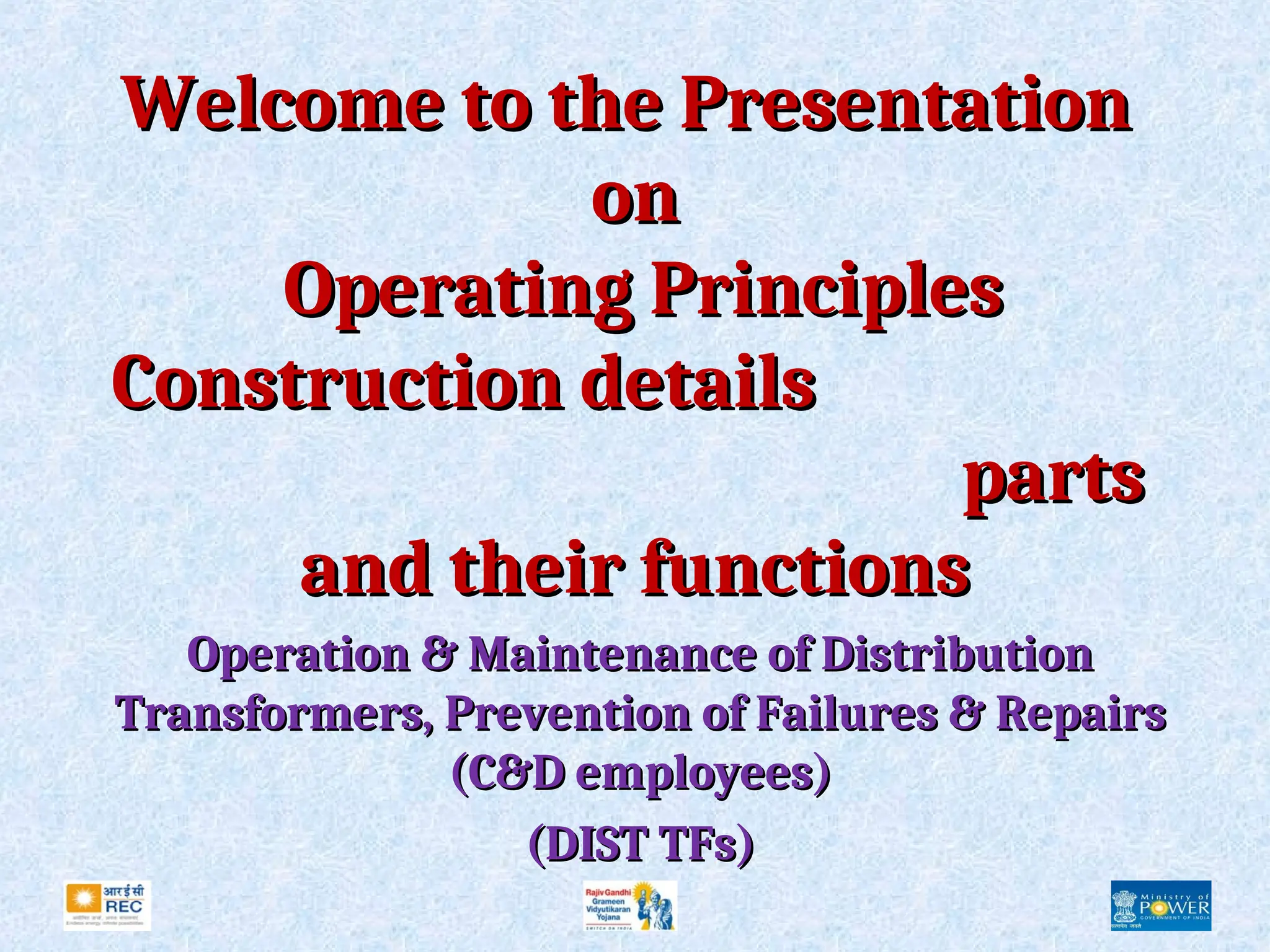 OPERATING PRINCIPLES of single phase transformers | PPT