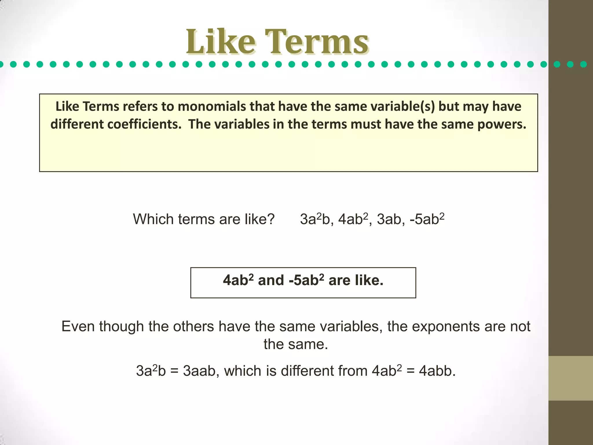 Operations on Polynomials | PPTX