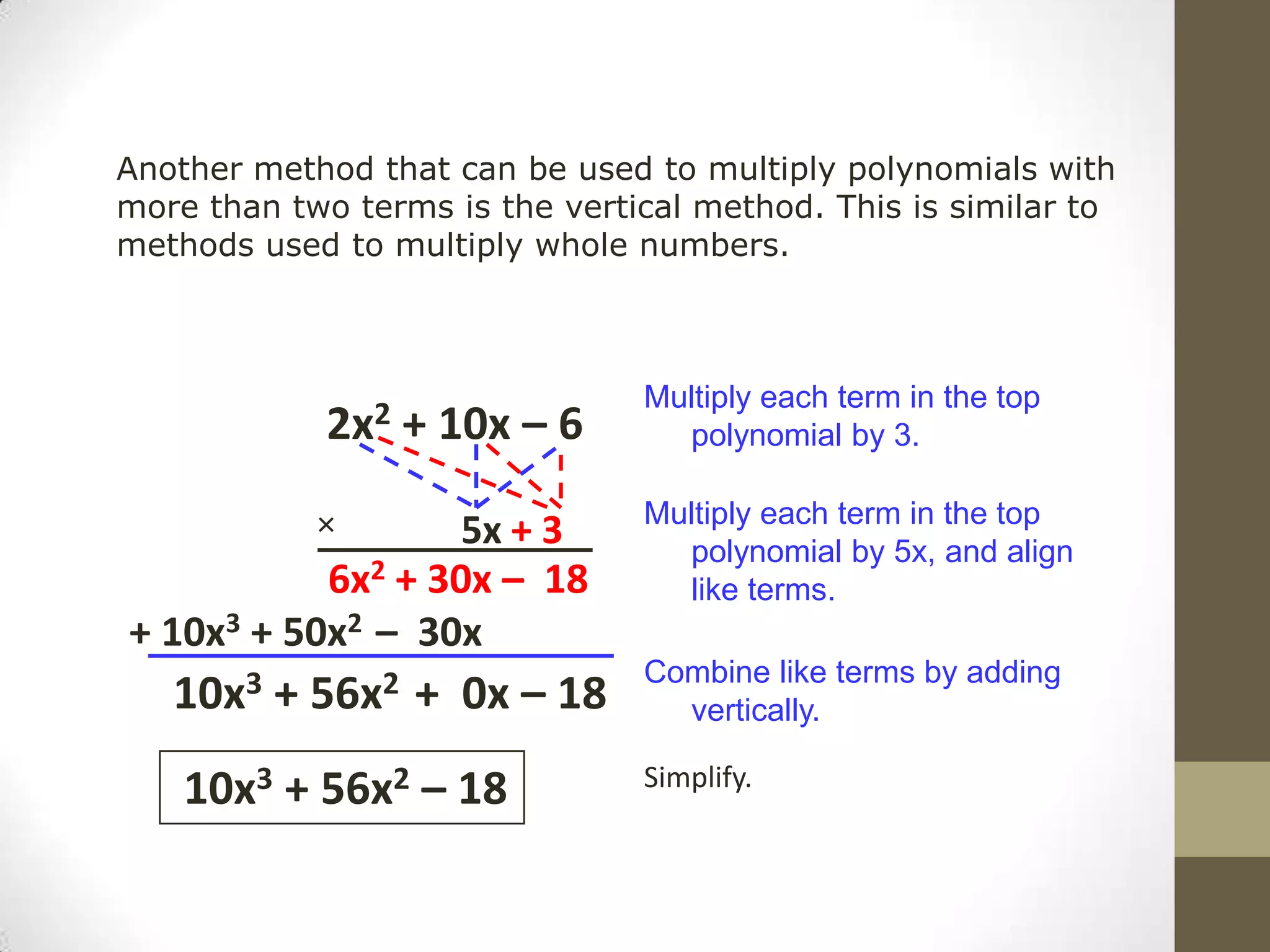 Operations on Polynomials | PPTX