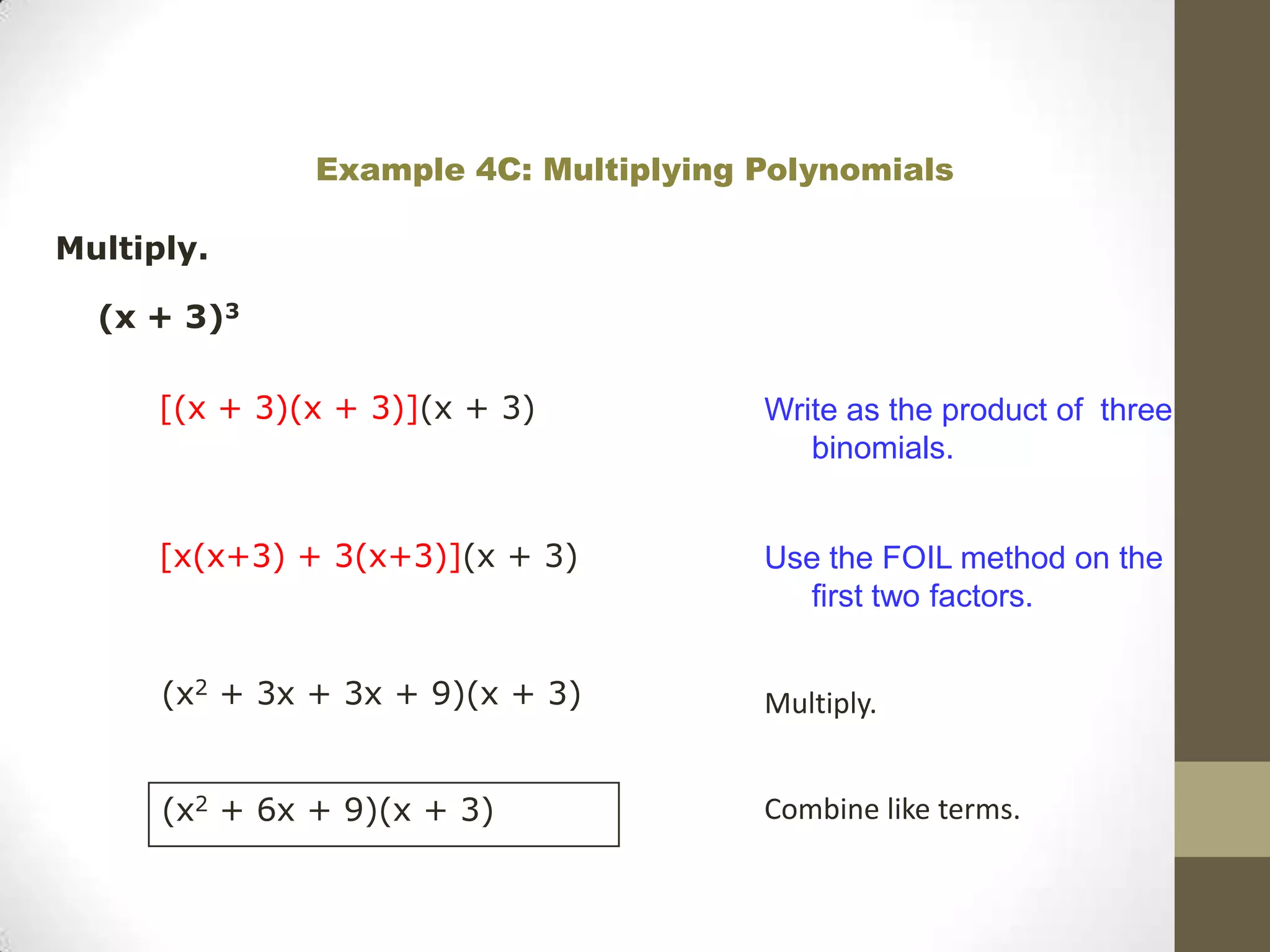 Operations on Polynomials | PPTX