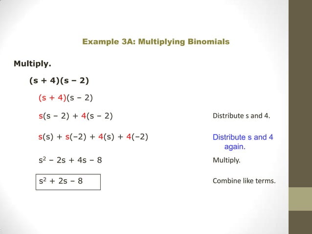 Operations on Polynomials | PPTX